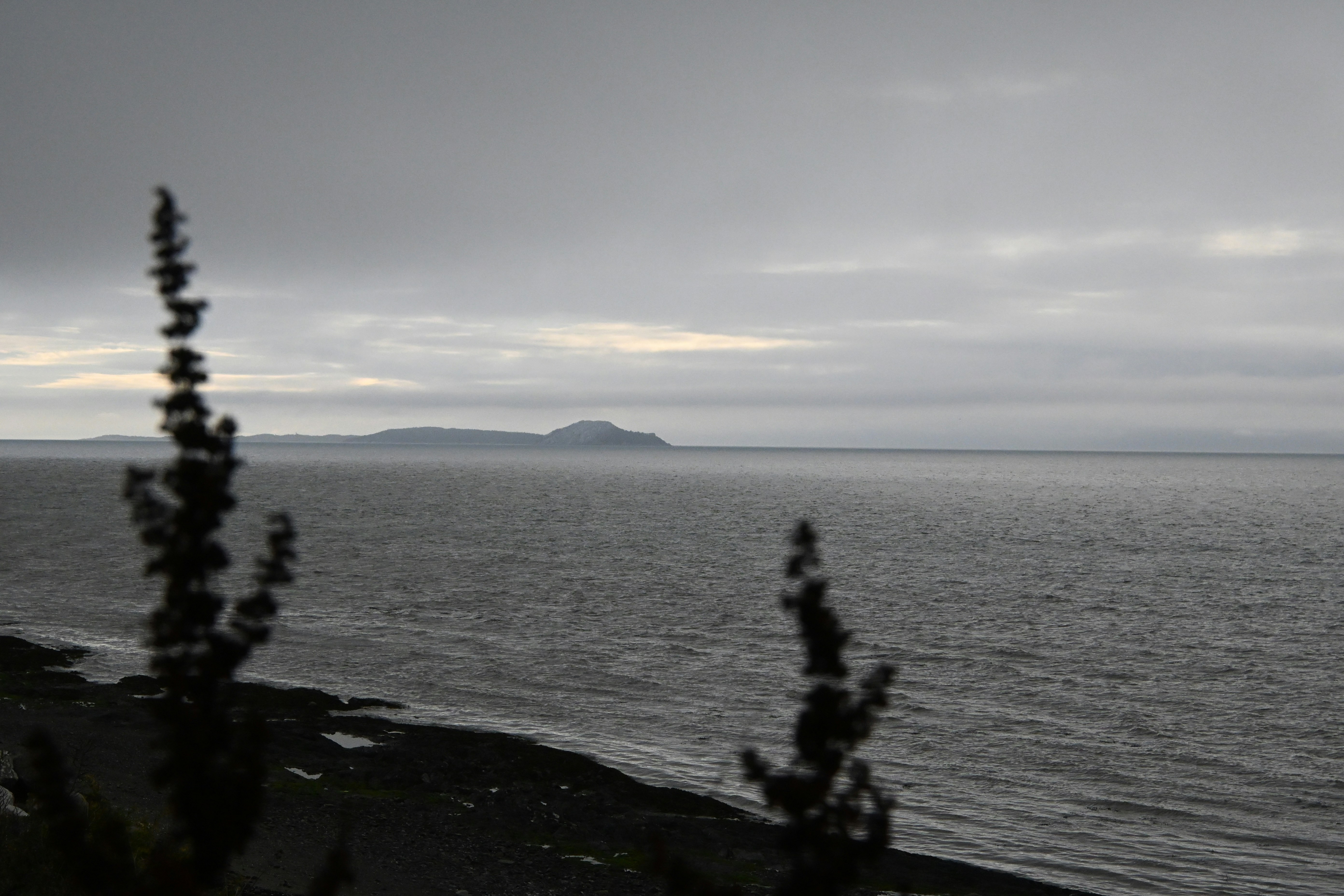 Isolated Island Beyond the Calm Horizon