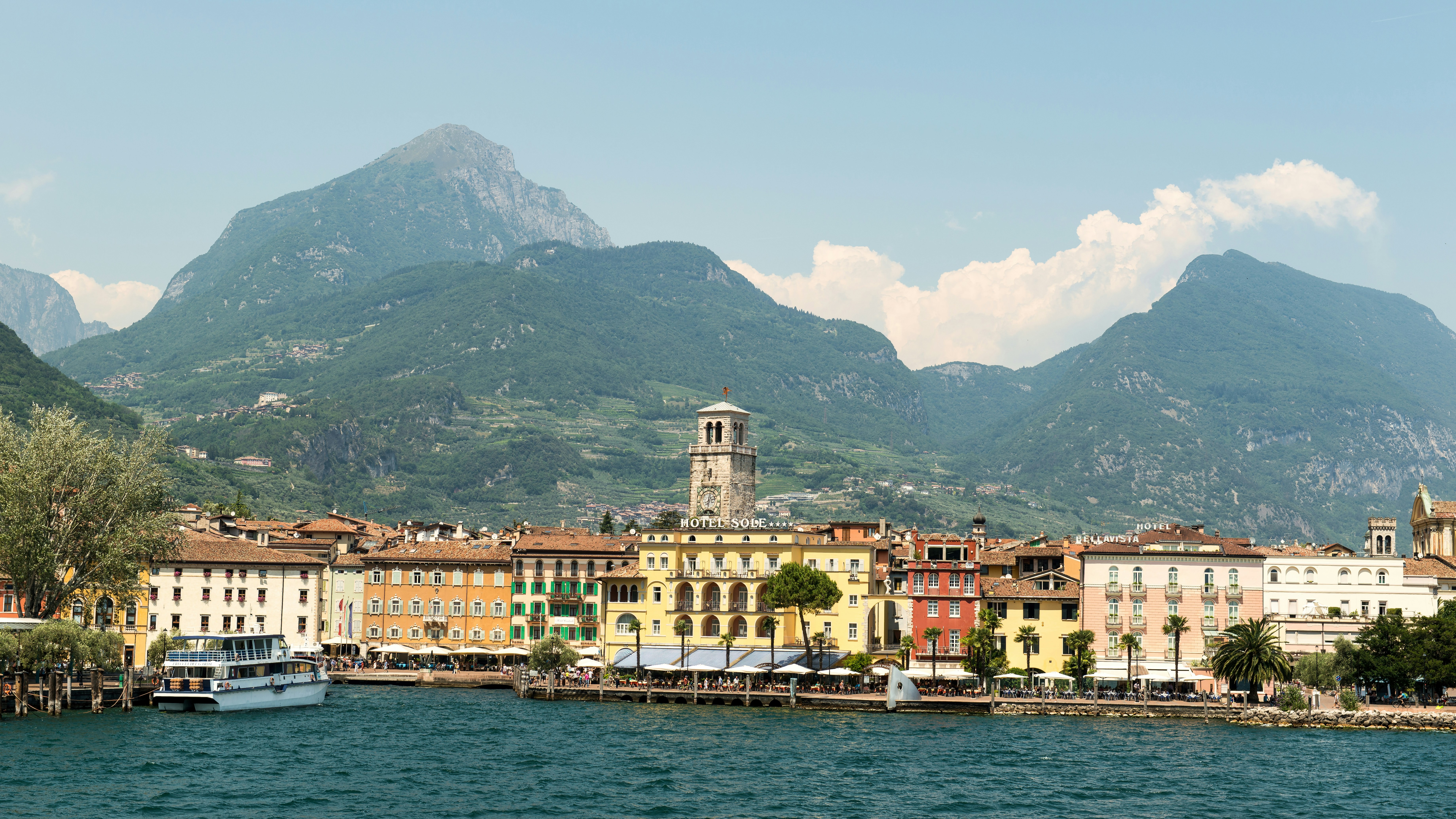 Lakeside Fortress: A Colorful Italian Town Fringed by Alpinic Peaks