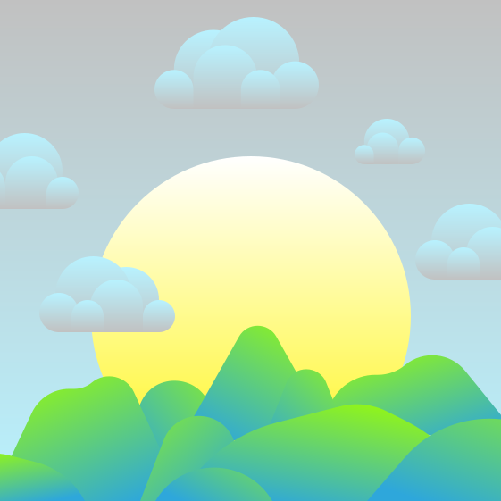 A landscape with trees and clouds in the background vector – Free ...