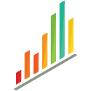 A colorful bar chart with a white background vector – Free Graph Image ...