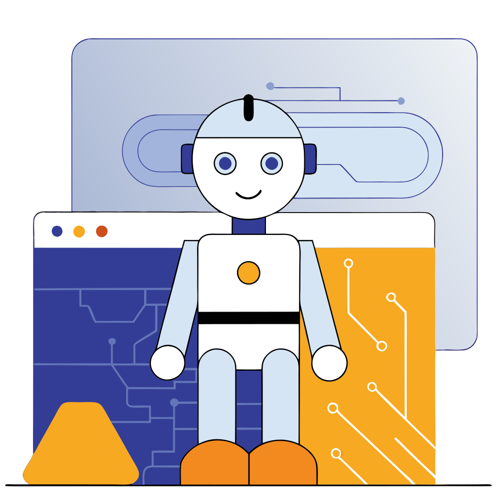 Un robot de pie junto a la pantalla de un ordenador vector – Imagen de Niñez gratuita en Unsplash