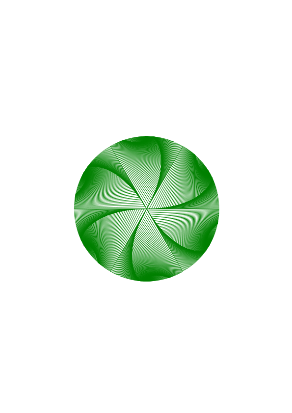 A green round object with a white background vector – Free Abstract ...