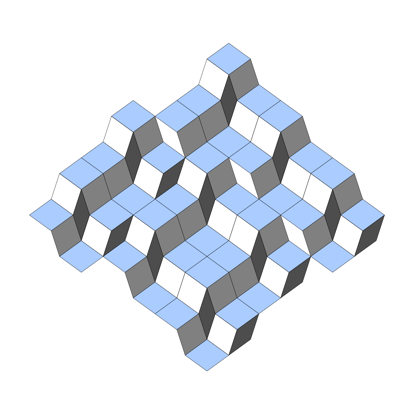 A blue and gray cube with a white background vector – Free Abstract ...