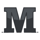 La letra m está formada por letras negras vector – Imagen de Redes ...