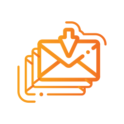 An orange line icon of an envelope vector – Free Branding Image on Unsplash