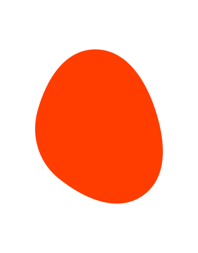 Here's a caption for the image: a bright red shape against a white ...