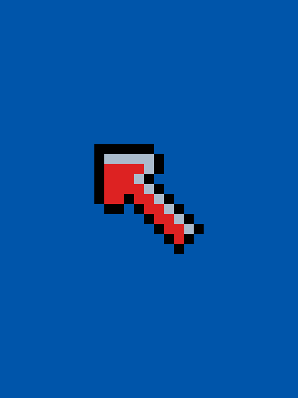 Pixelated red arrow points upward and left. vector – Free Pixel art ...