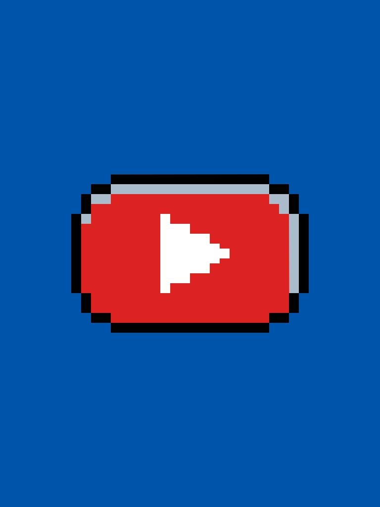 A pixelated youtube icon. vector – Free Icon Image on Unsplash