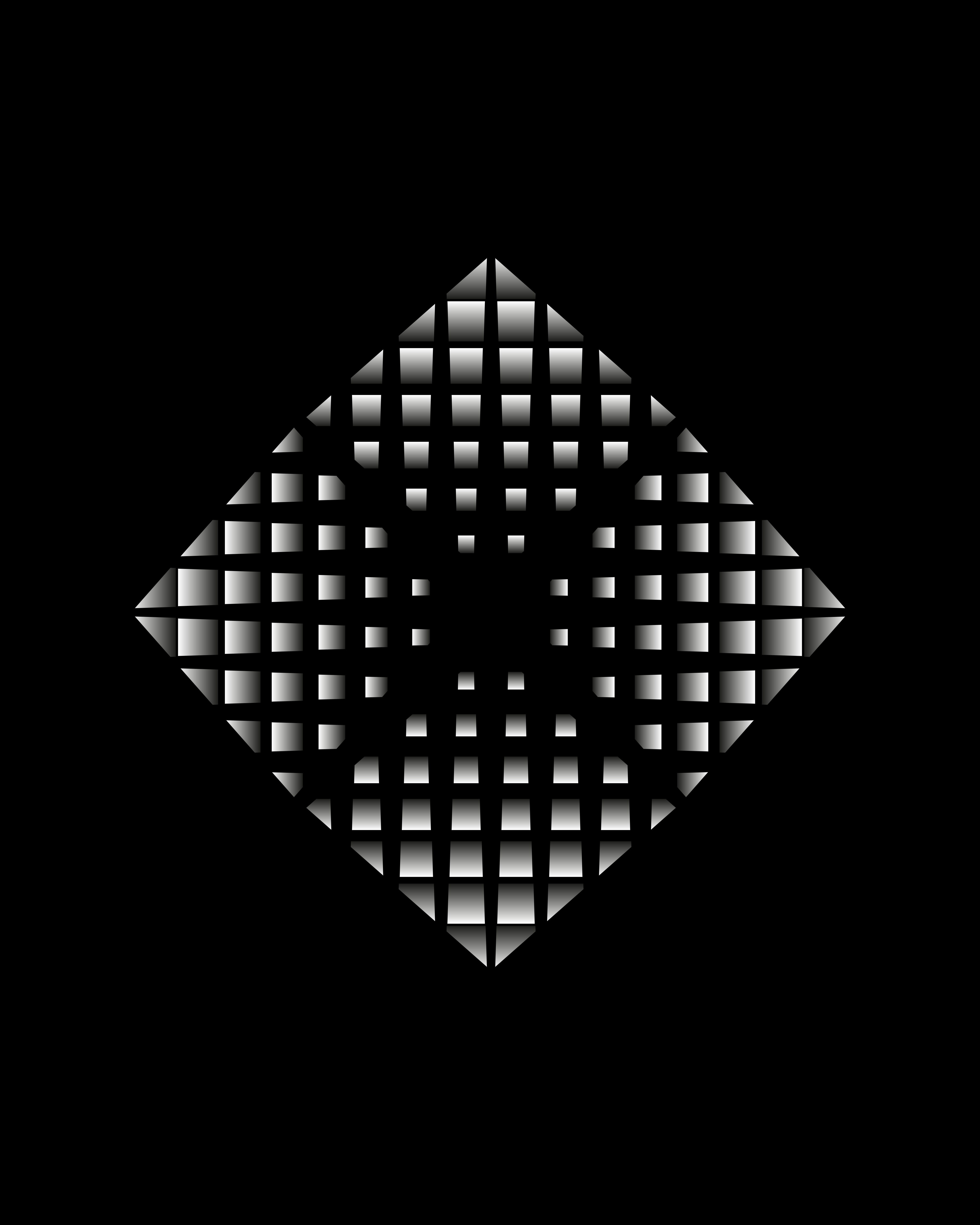 Geometric diamond shape with a gradient effect. vector – Free ...