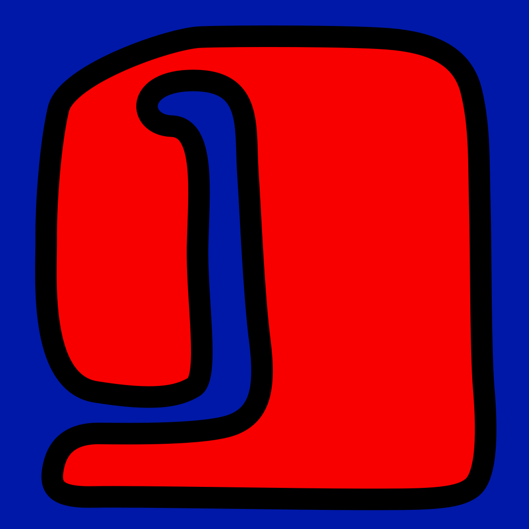 A red number one against a blue background. vector – Free Abstract ...