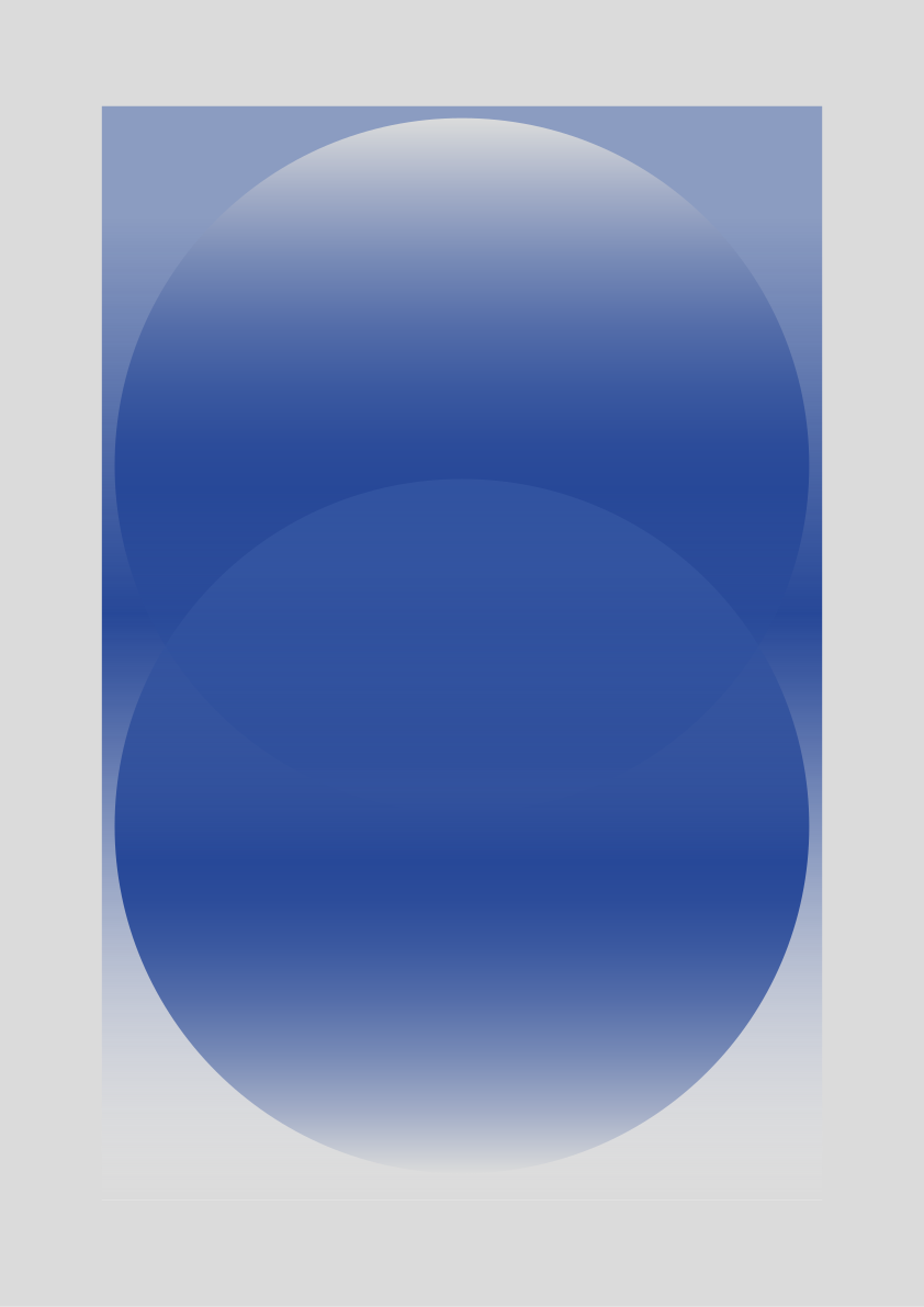 Los círculos azules se superponen sobre un fondo degradado. vector ...