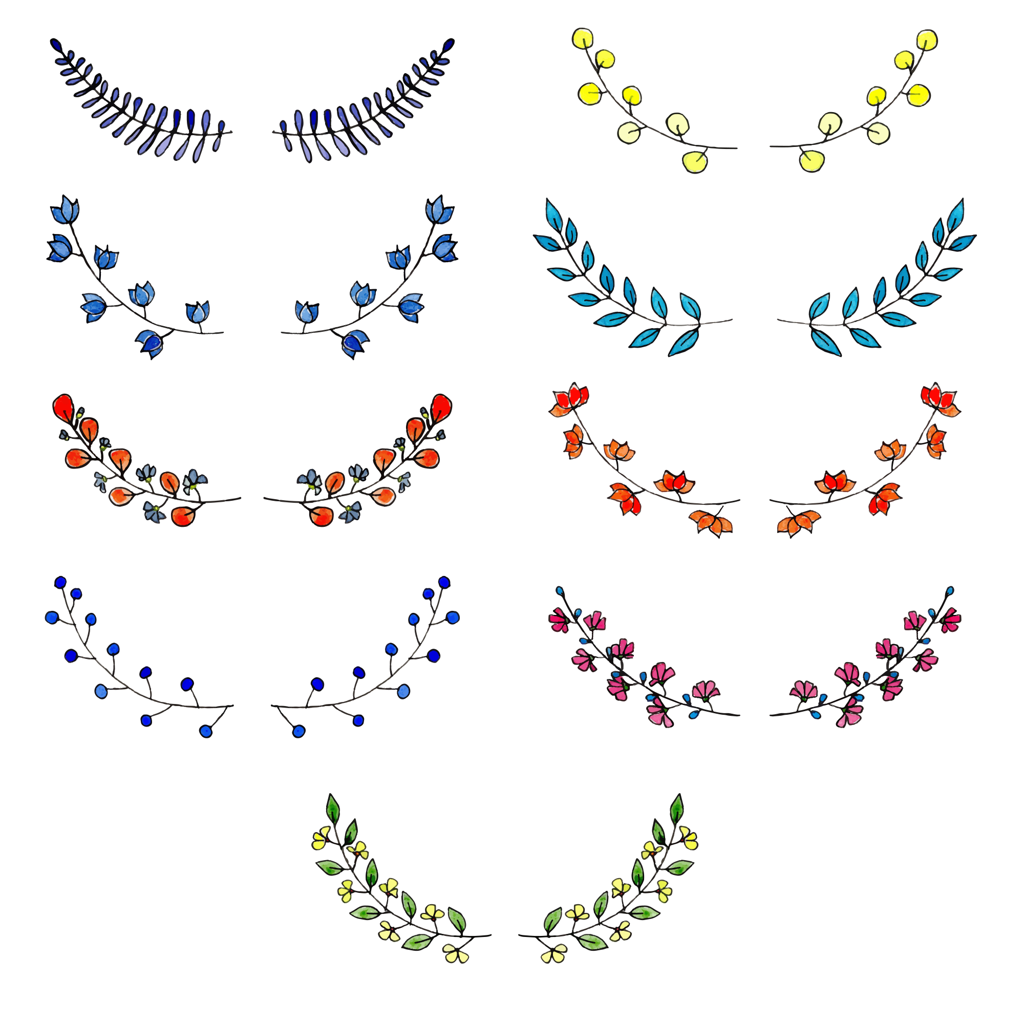 Vektor Ilustrasi cat air dari karangan bunga berwarna-warni. – Gambar Bunga Gratis di Unsplash