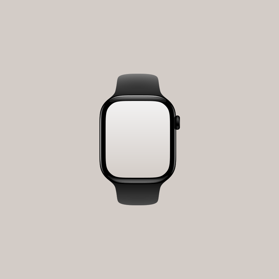 A black smartwatch with a blank screen. vector – Free Flat design Image ...