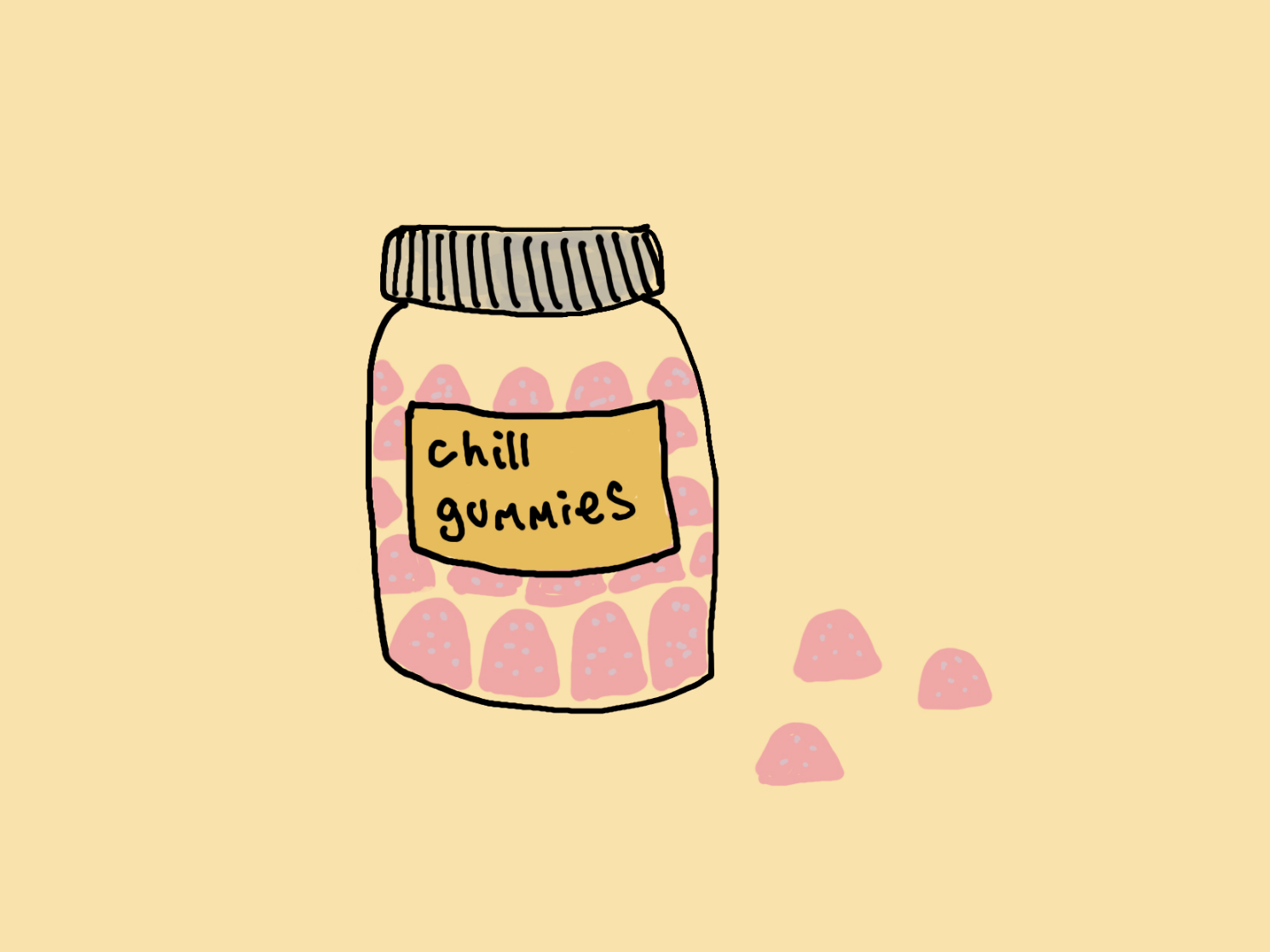 Vektor Toples "permen karet dingin" dengan beberapa permen karet ...