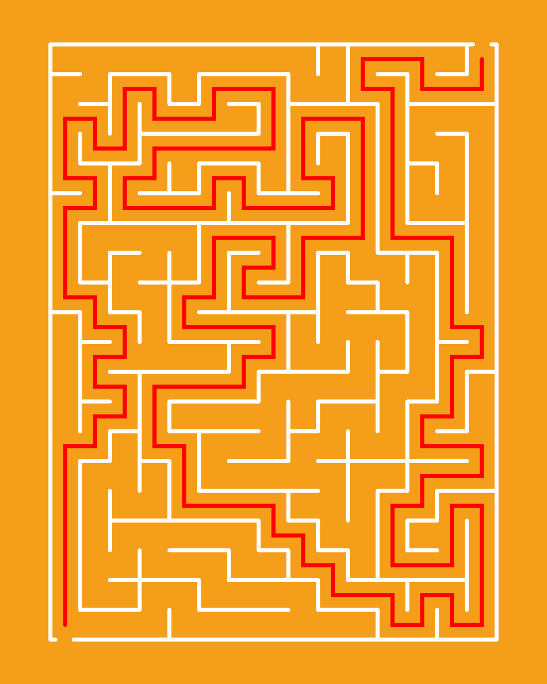 A maze is shown with the correct path highlighted. vector – Free Game ...