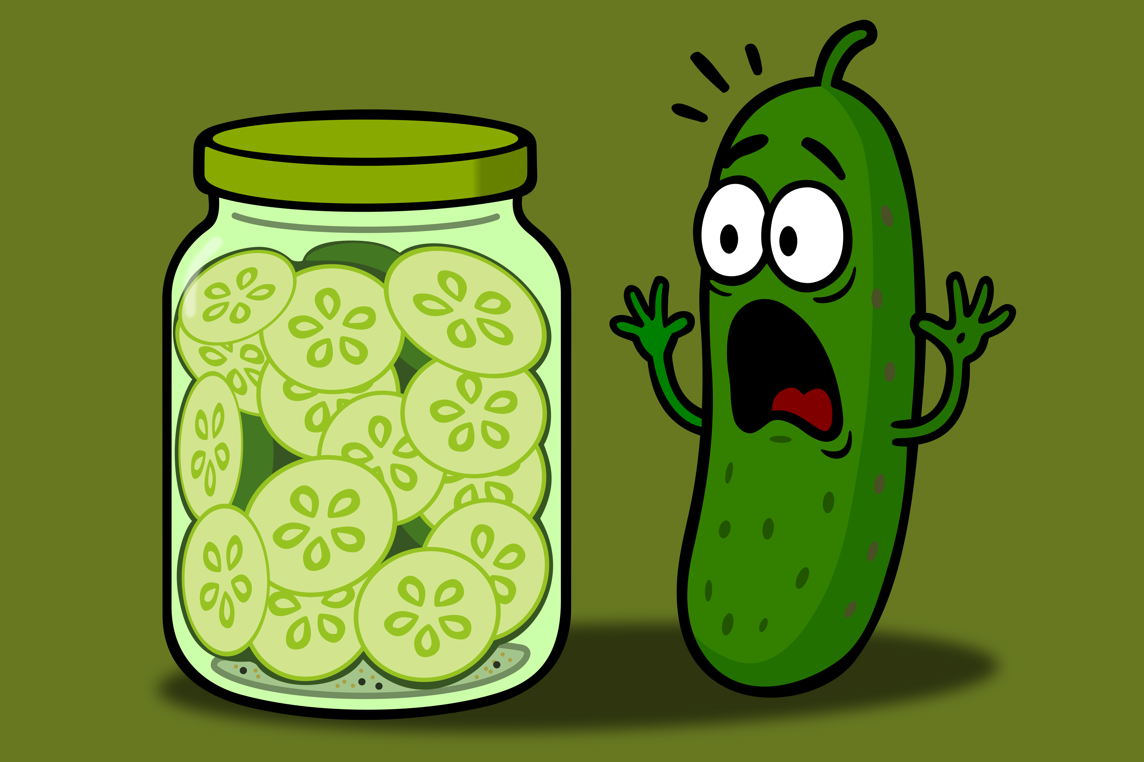 A scared pickle is horrified by its future. vector – Free Image on Unsplash