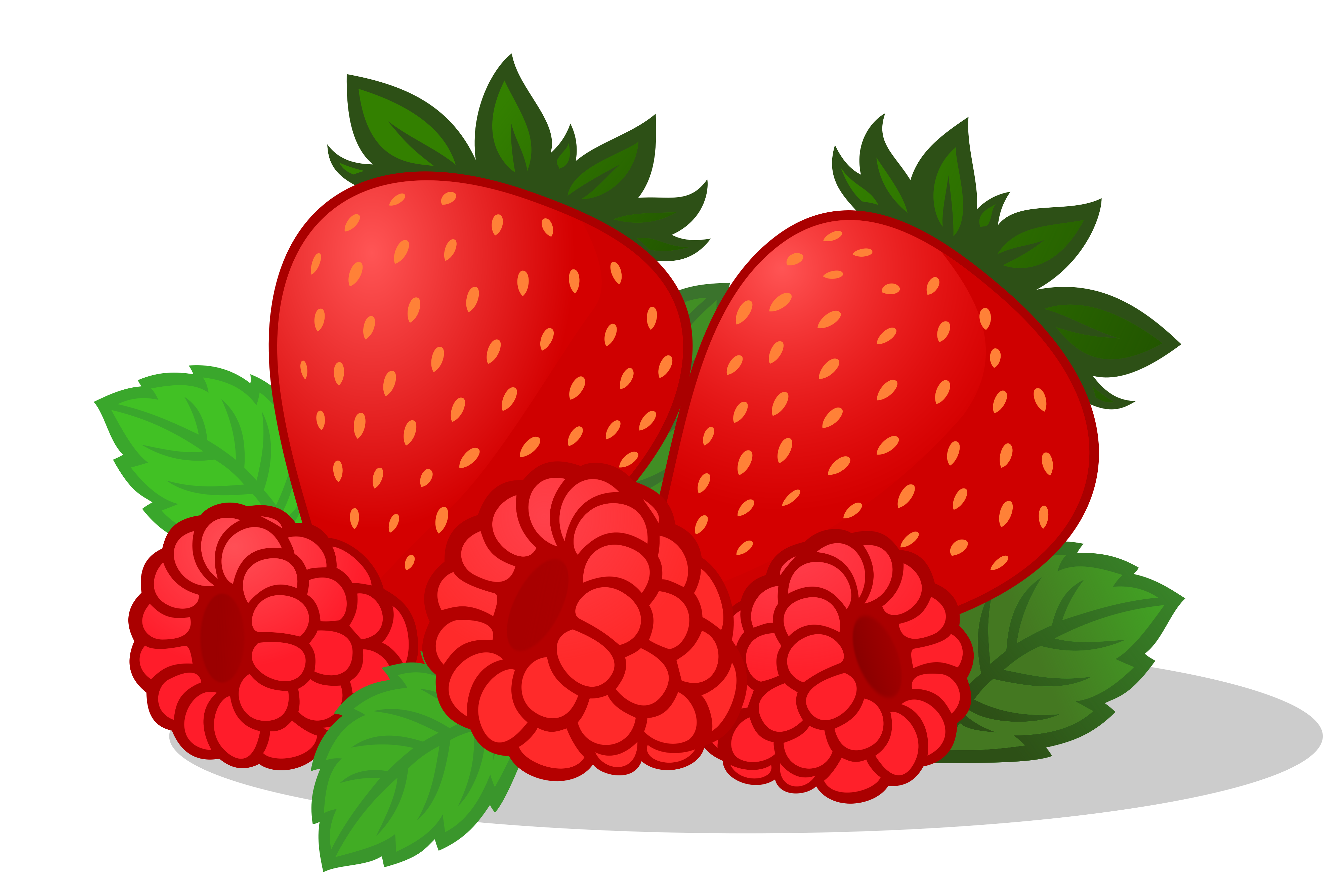 Vektor Stroberi segar dan raspberry, siap dimakan. – Gambar Makanan ...