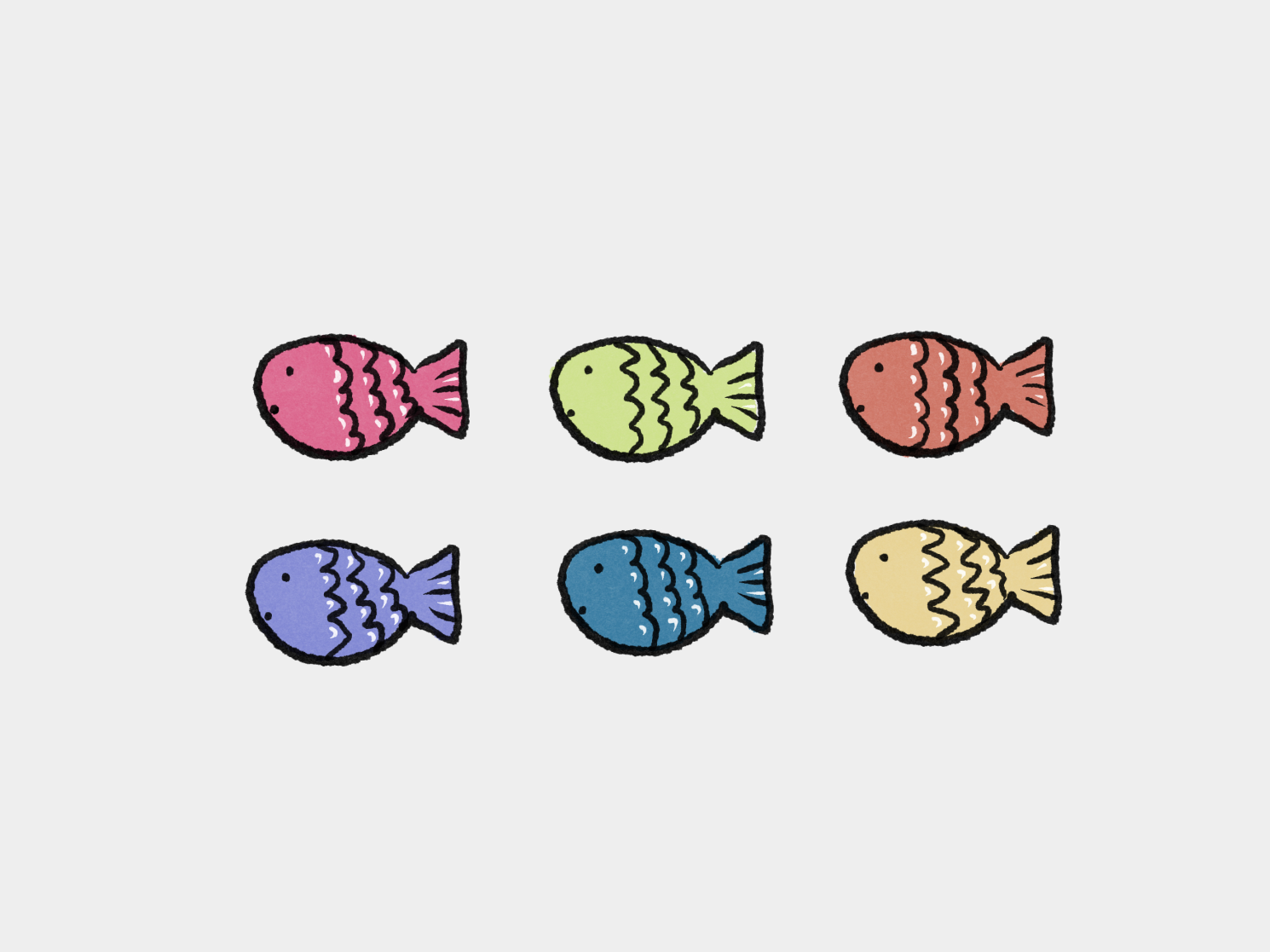 Colorful fish are arranged in a grid. vector – Free Fish Image on Unsplash