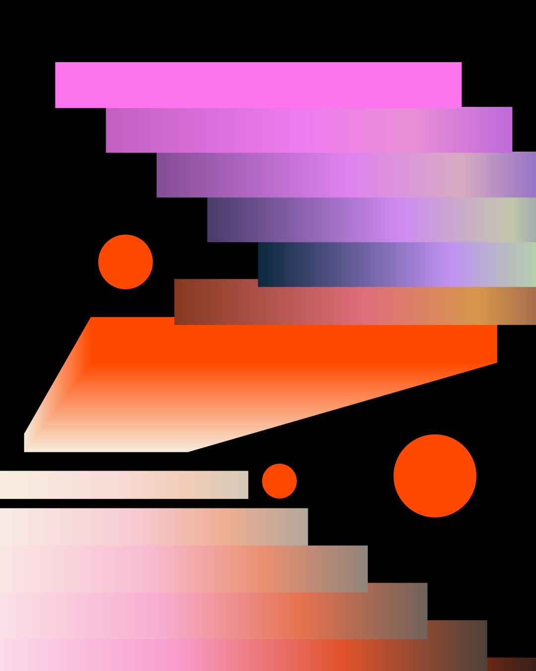 Abstract geometric shapes with gradient colors on black background vector – Free Wallpaper Image ...