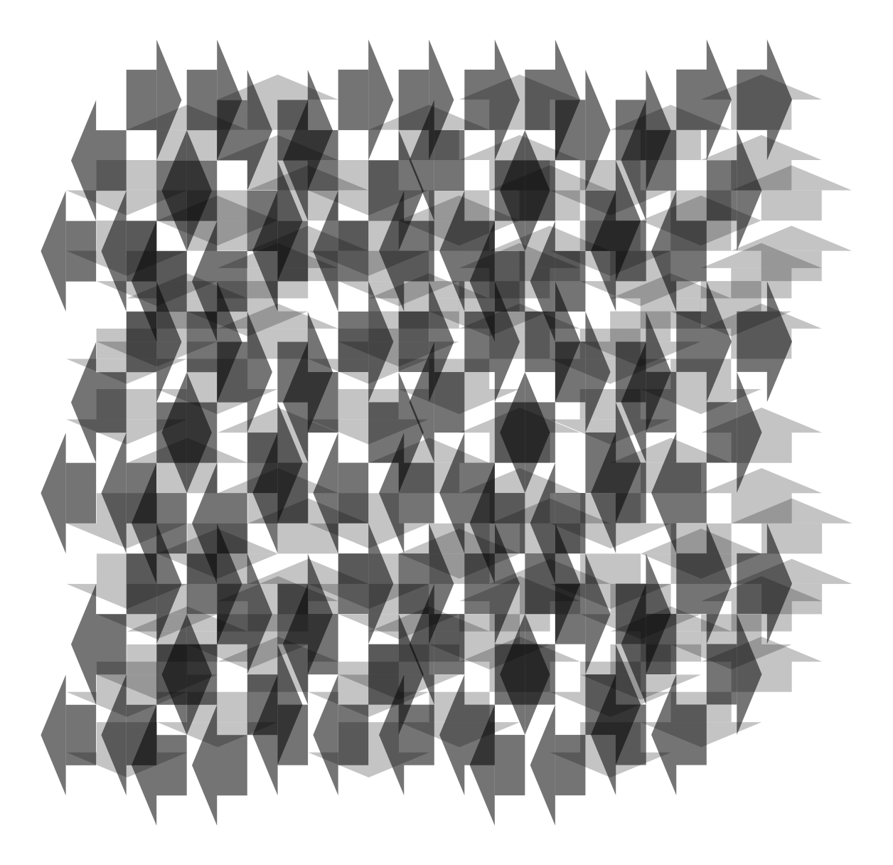A pattern of overlapping grey arrows pointing left and right. vector ...